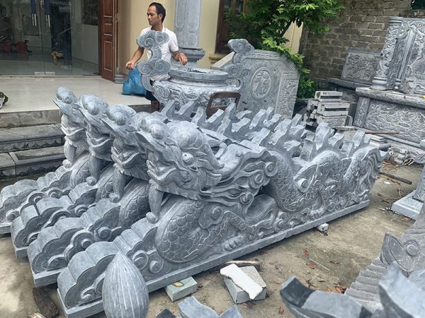 55+ mẫu rồng đá phong thuỷ, rồng đá bậc thềm đẹp cho nhà thờ
