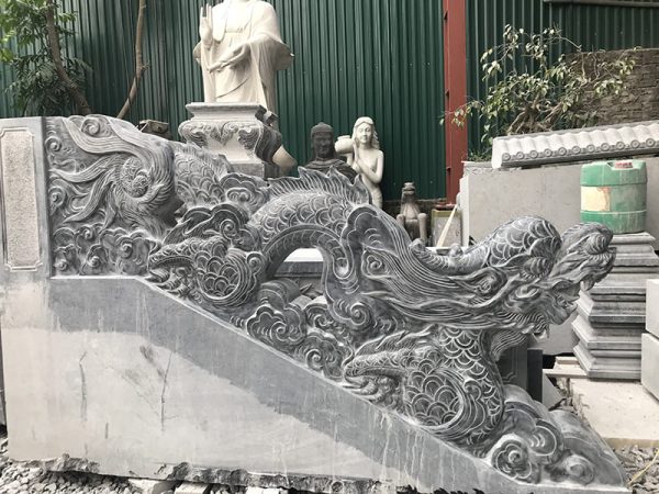 55+ mẫu rồng đá phong thuỷ, rồng đá bậc thềm đẹp cho nhà thờ