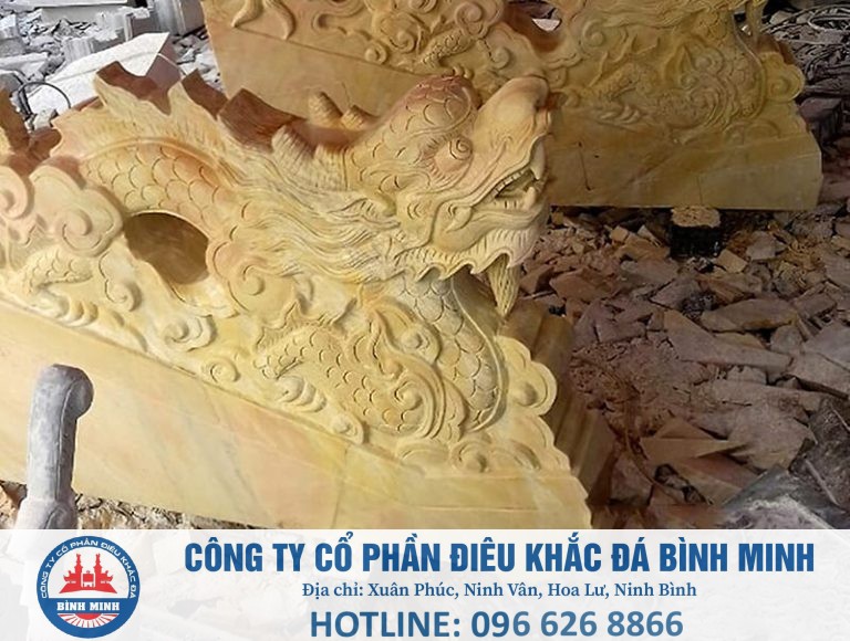 55+ mẫu rồng đá phong thuỷ, rồng đá bậc thềm đẹp cho nhà thờ